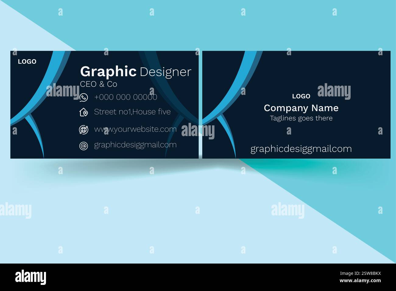 Unusual business cards Stock Vector Images - Alamy