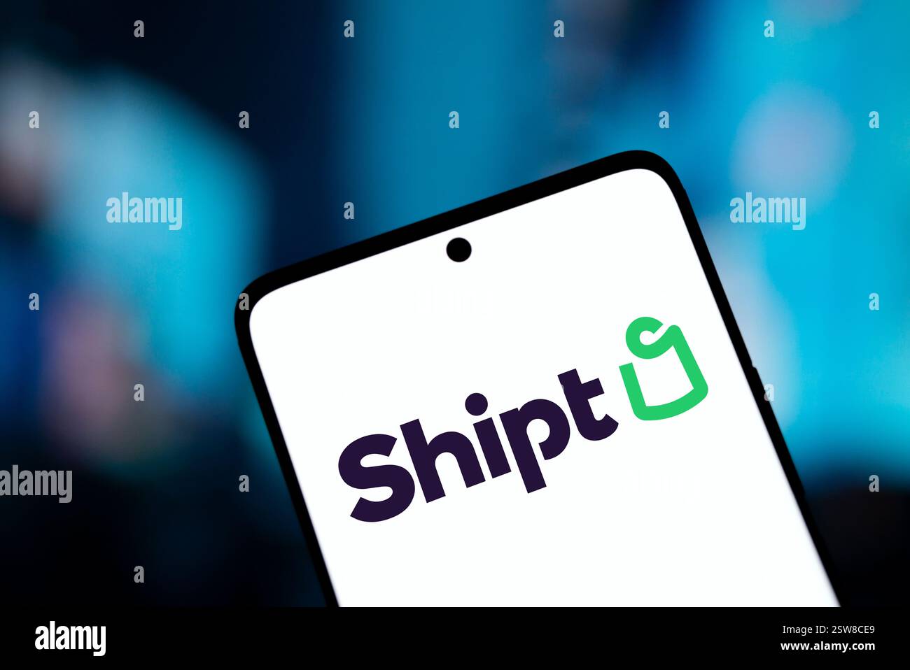 Dhaka, Bangladesh- 24 Oct 2024: Shipt logo is displayed on smartphone ...