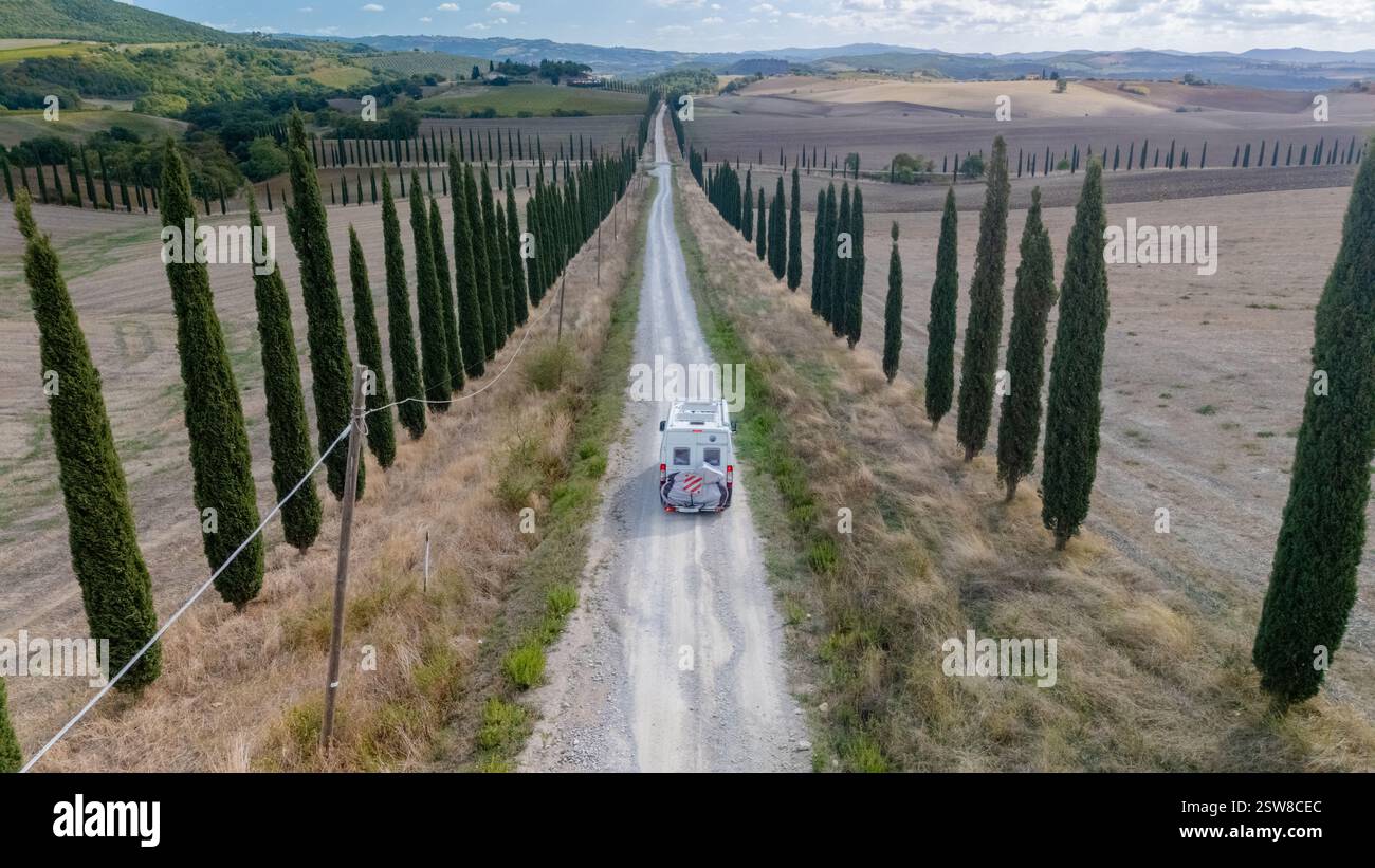 A peaceful drive through lush cypress-lined paths in the heart of ...