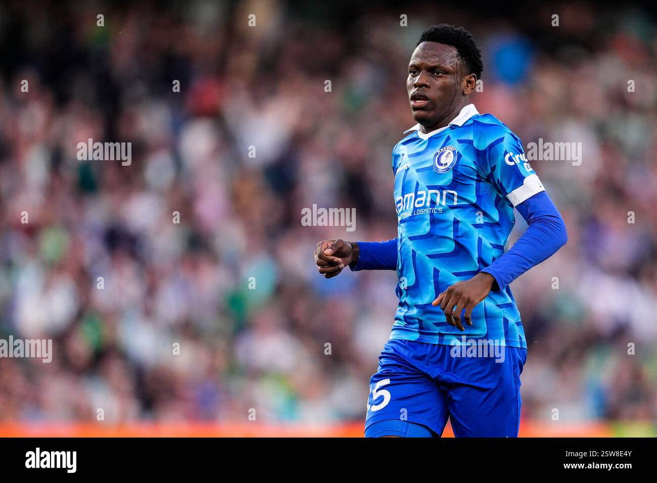 Hyllarion Goore of KAA Gent looks on during the UEFA Europa Conference ...