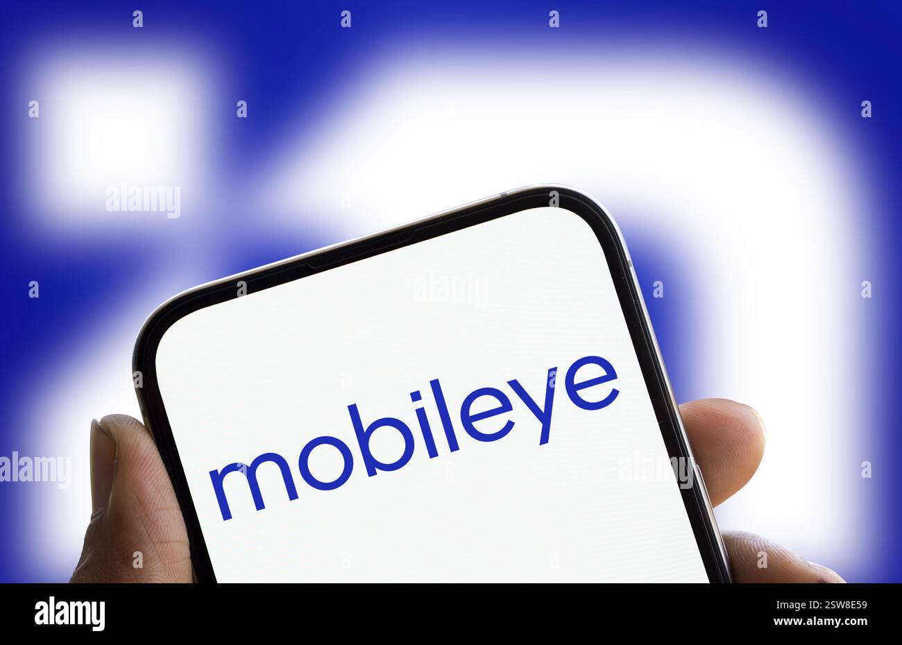 Dhaka, Bangladesh- 24 Oct 2024: Mobileye logo is displayed on ...