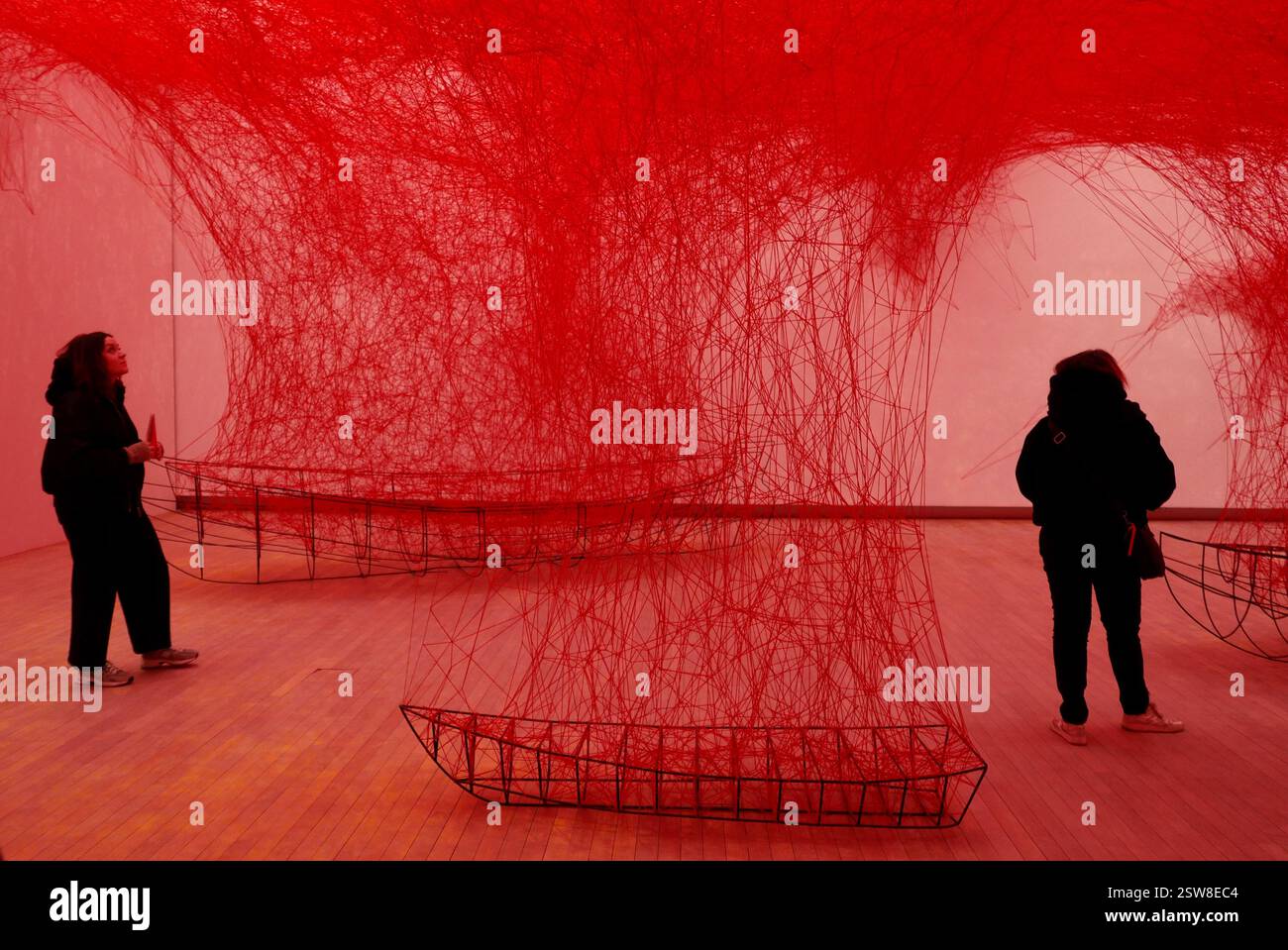 Chiharu Shiota, The Soul Trebles exhibition, Uncertain Journey, Grand ...