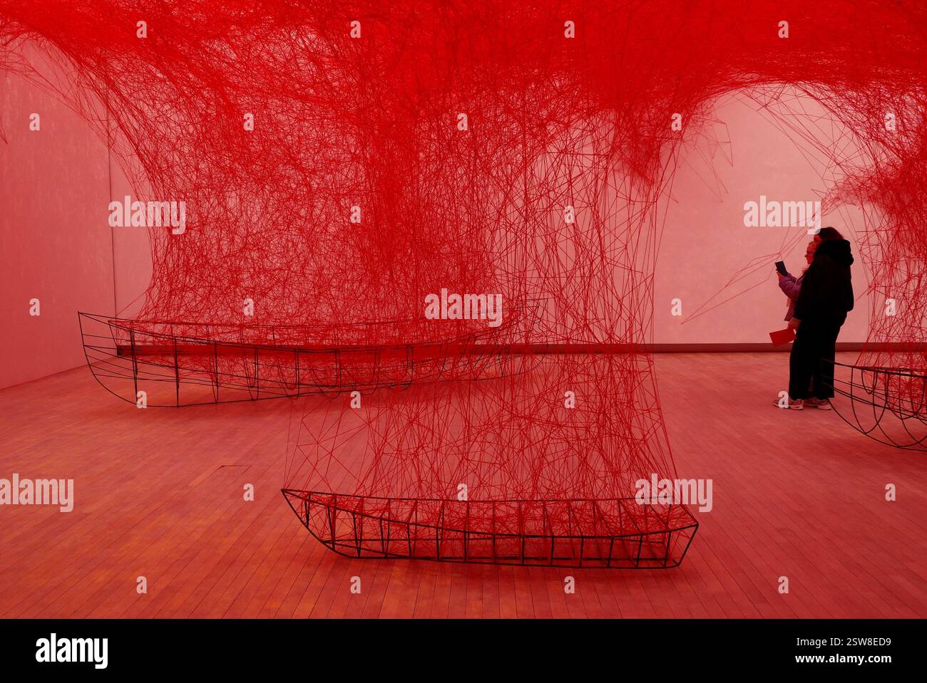 Chiharu Shiota, The Soul Trebles exhibition, Uncertain Journey, Grand ...
