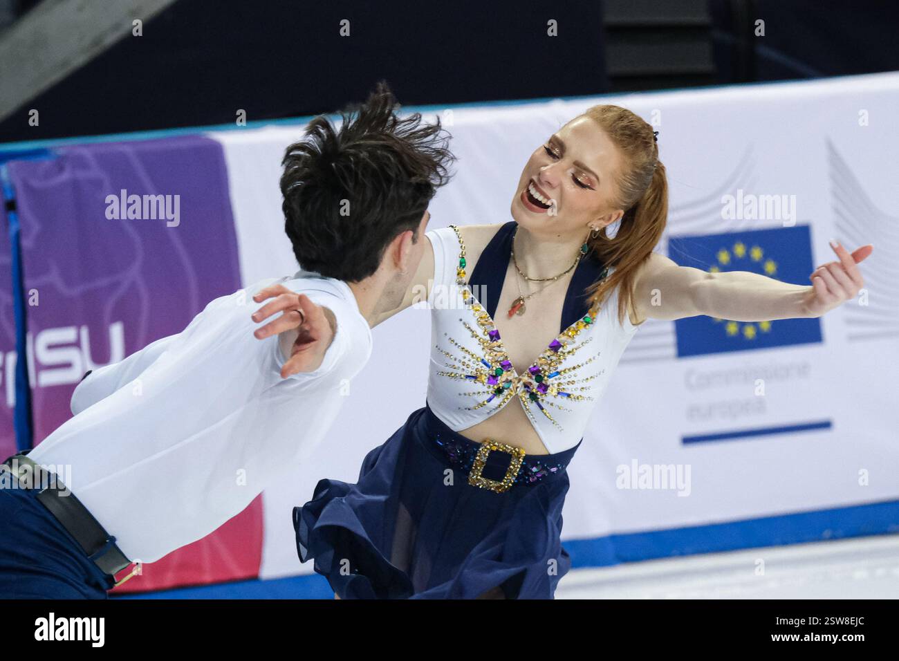 Lou Terreaux of France seen during the Ice Dance - Rhythm Dance of ...