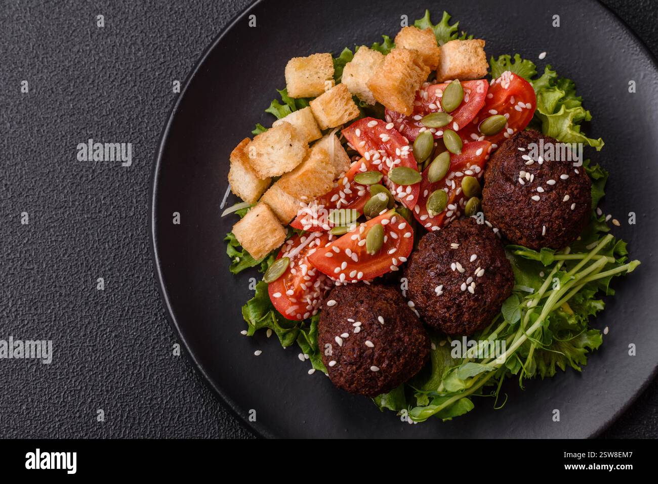 Hearty delicious fried falafel hi-res stock photography and images - Alamy