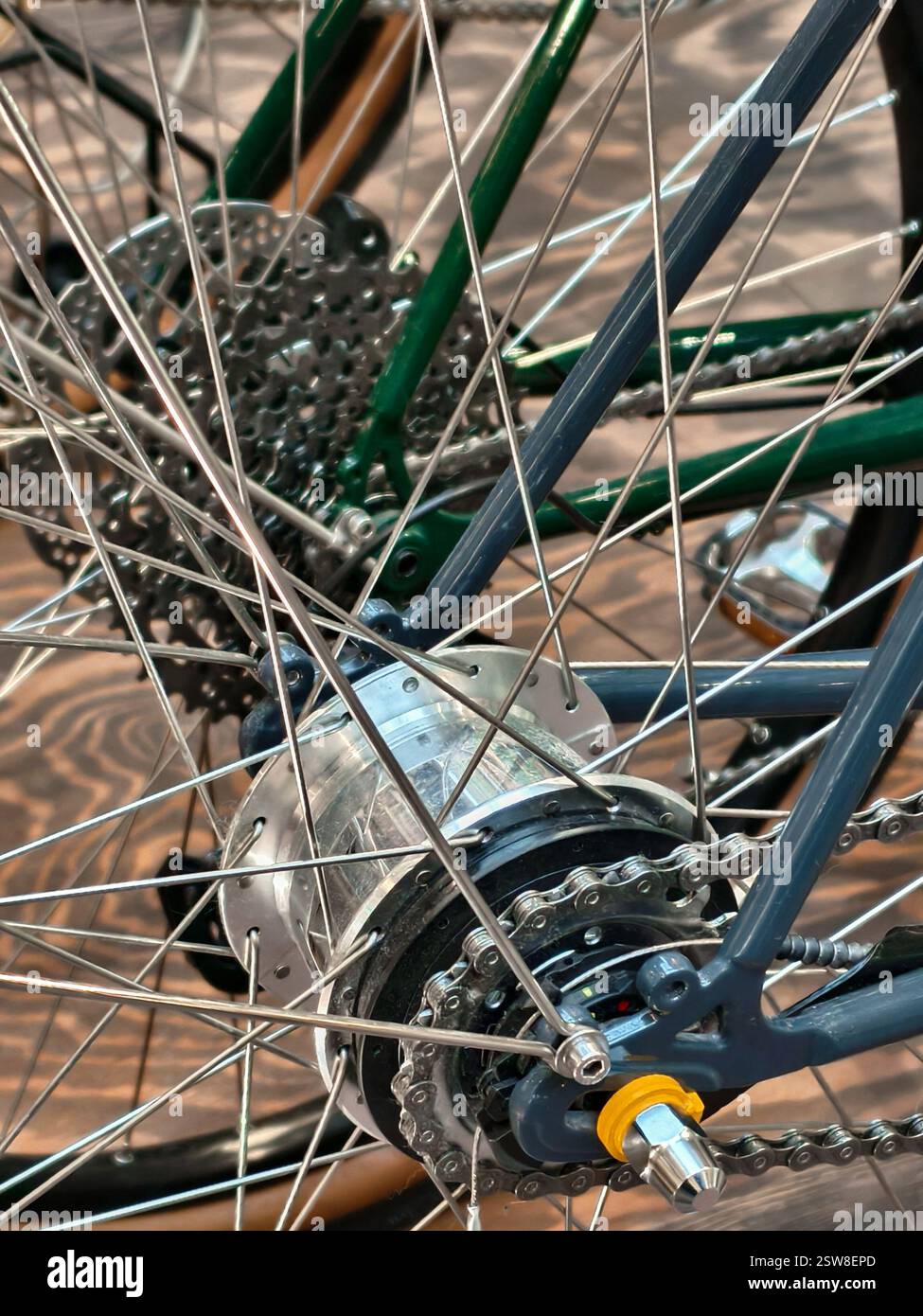 Exploring the intricate design and mechanics of a bicycle wheel in ...