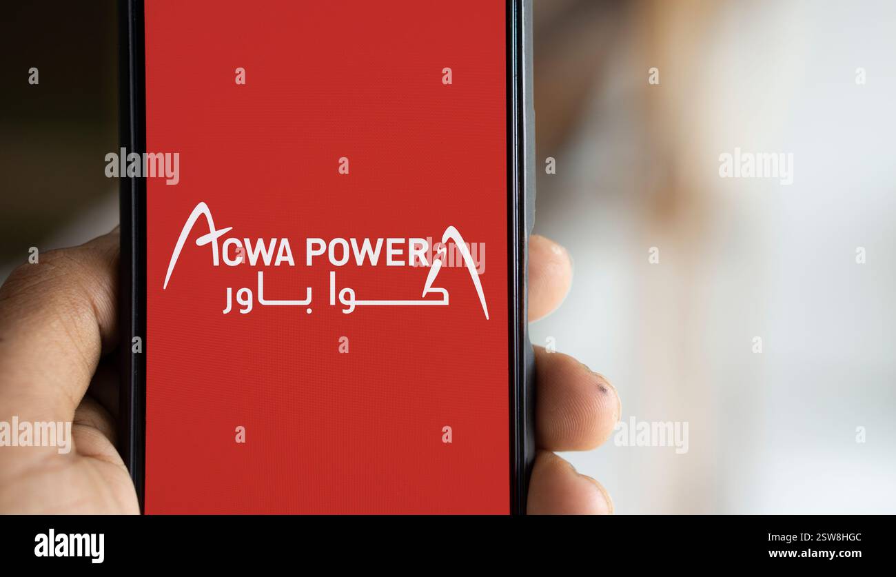 Dhaka, Bangladesh- 26 Oct 2024: Acwa Power logo is displayed on smartphone Stock Photo - Alamy