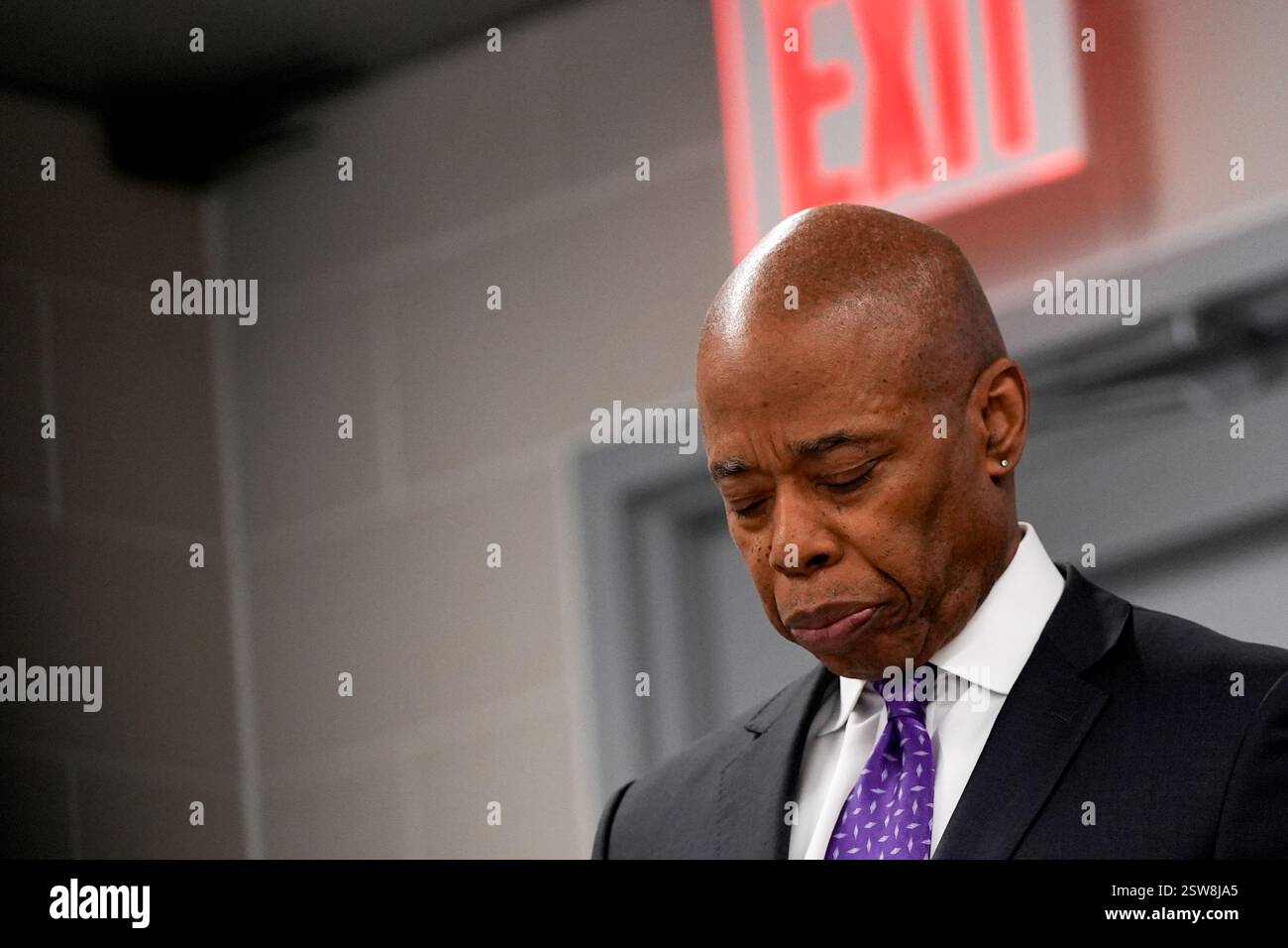 New York City Mayor Eric Adams attends an event at NYPD's 40th precinct ...