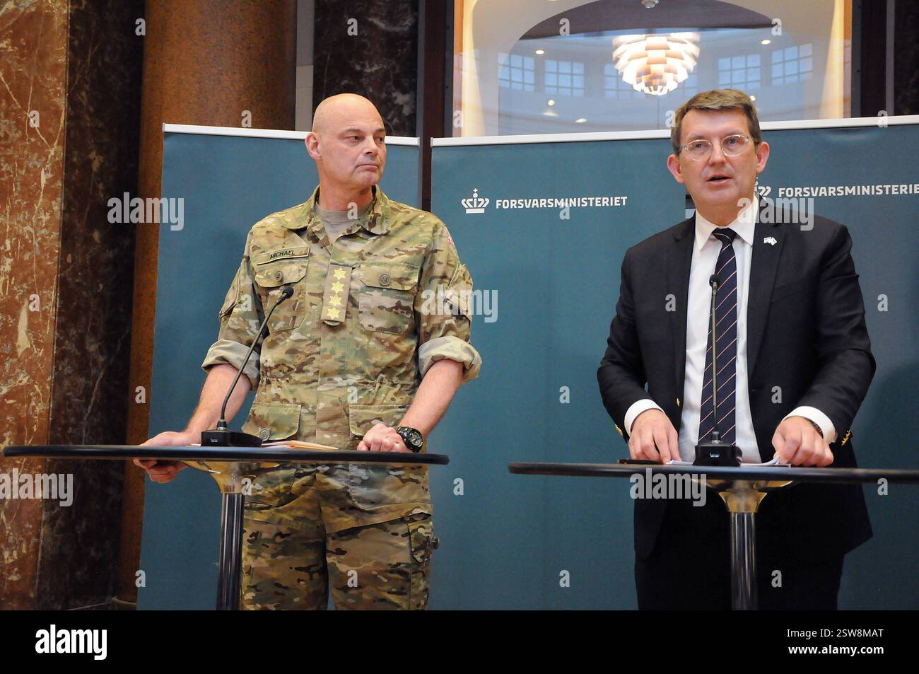 Copenhagen/ DenmarK/20 FEBRUARY 2025 /Denmarks minister for defence ...
