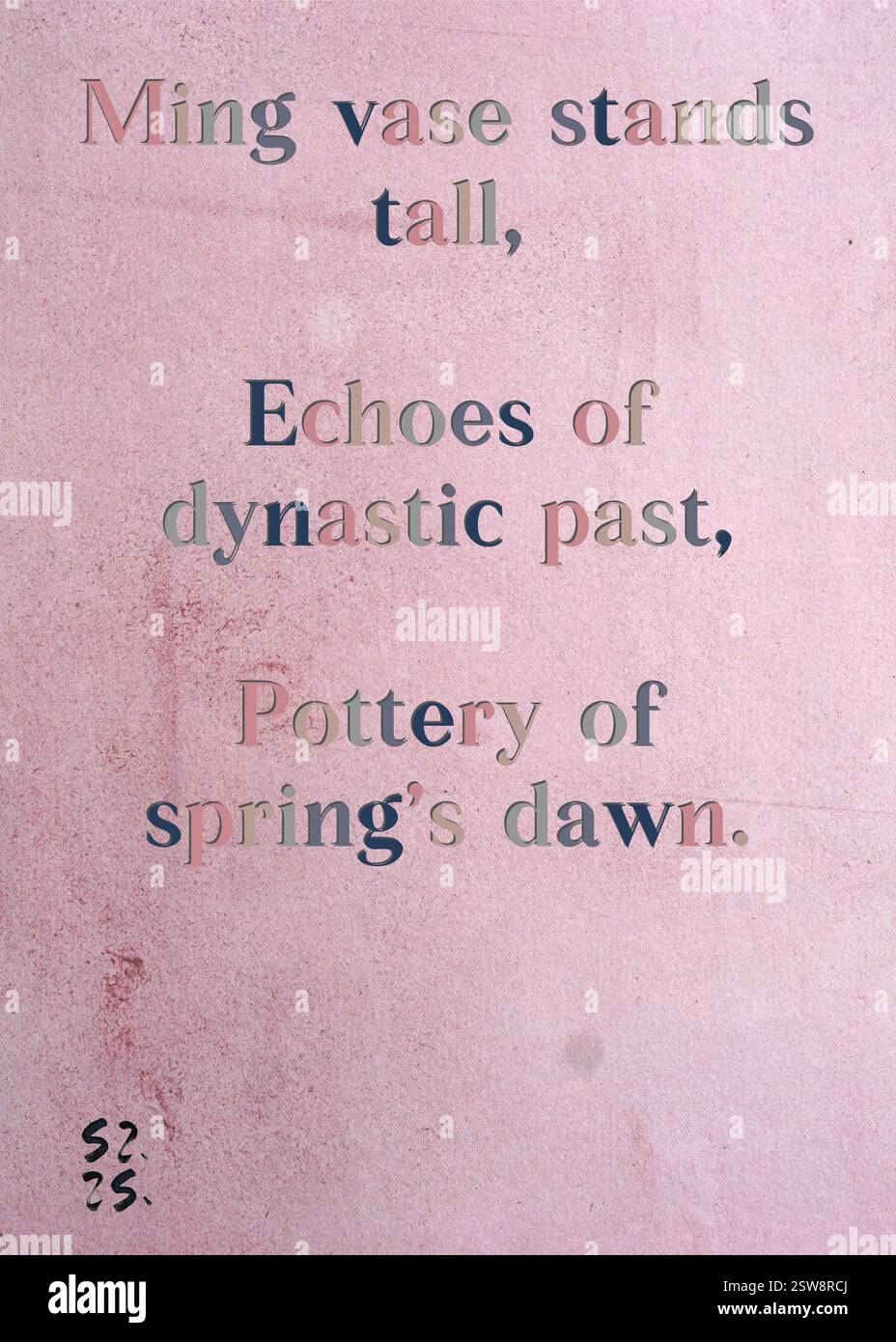 Ming vase stands tall, Echoes of dynastic past, Pottery of spring's ...