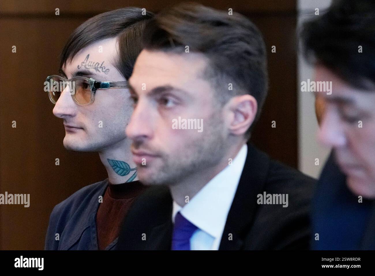 Robert E. Crimo III., left, listens to Judge Victoria A. Rossetti ...