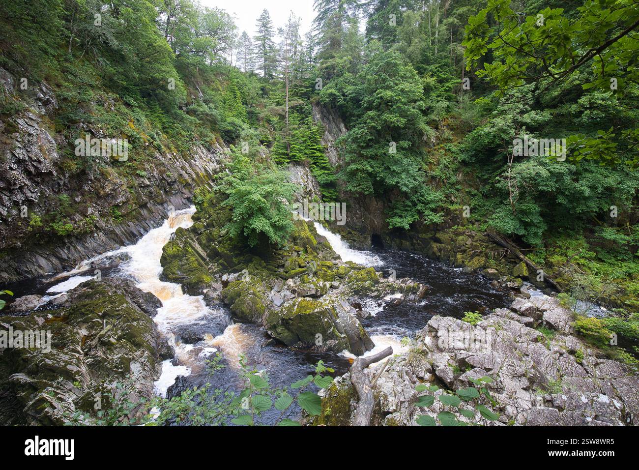 Conwy Falls in Snowdonia National Park in Wales, UK Stock Photo - Alamy