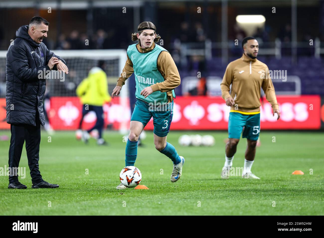 Brussels, Belgium. 20th Feb, 2025. Anderlecht's Lucas Hey pictured in ...