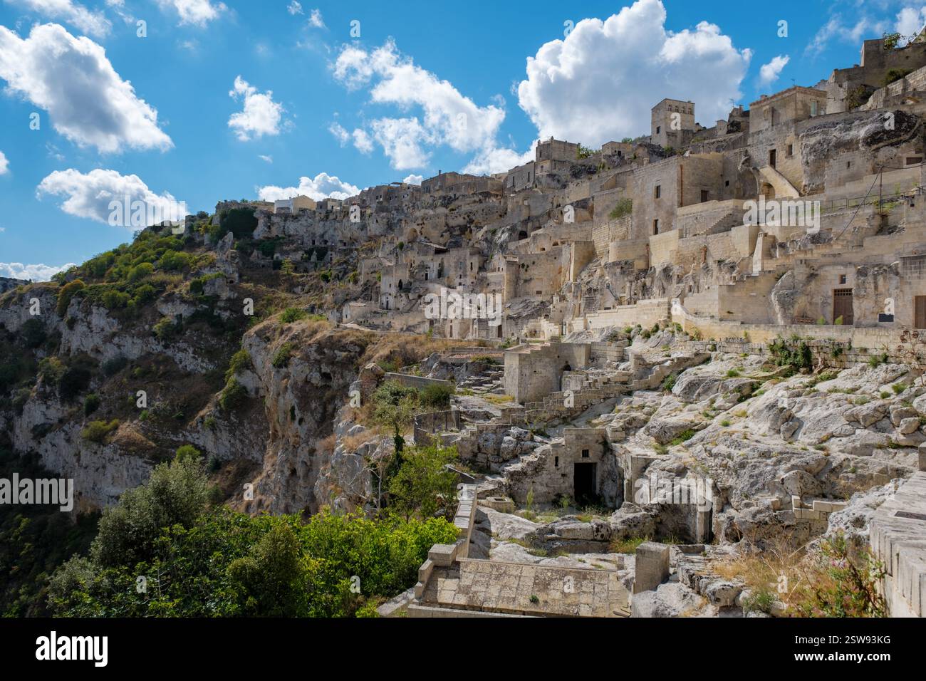 Exploring the ancient cave dwellings of Matera, Puglia, Italy under a ...