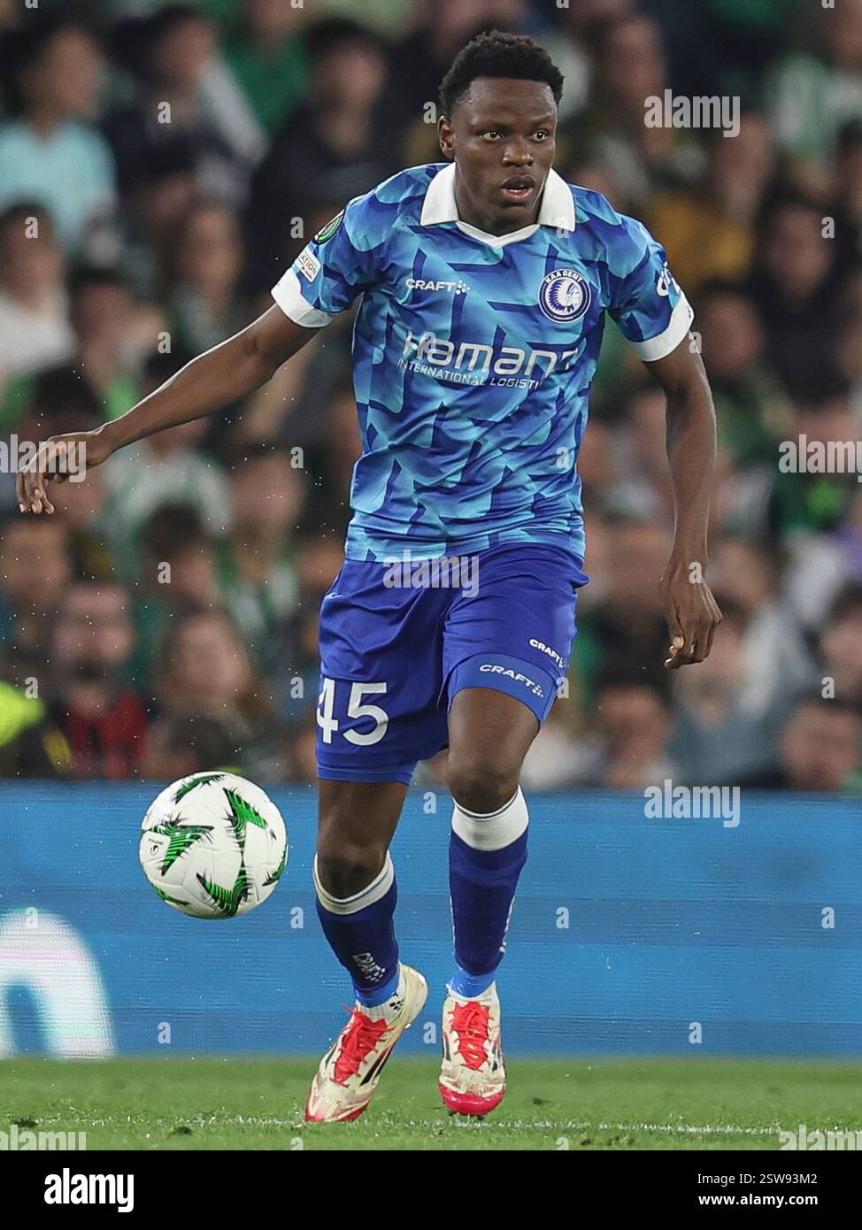 Sevilla, Spain. 20th Feb, 2024. Hyllarion Goore of KAA Gent during the ...
