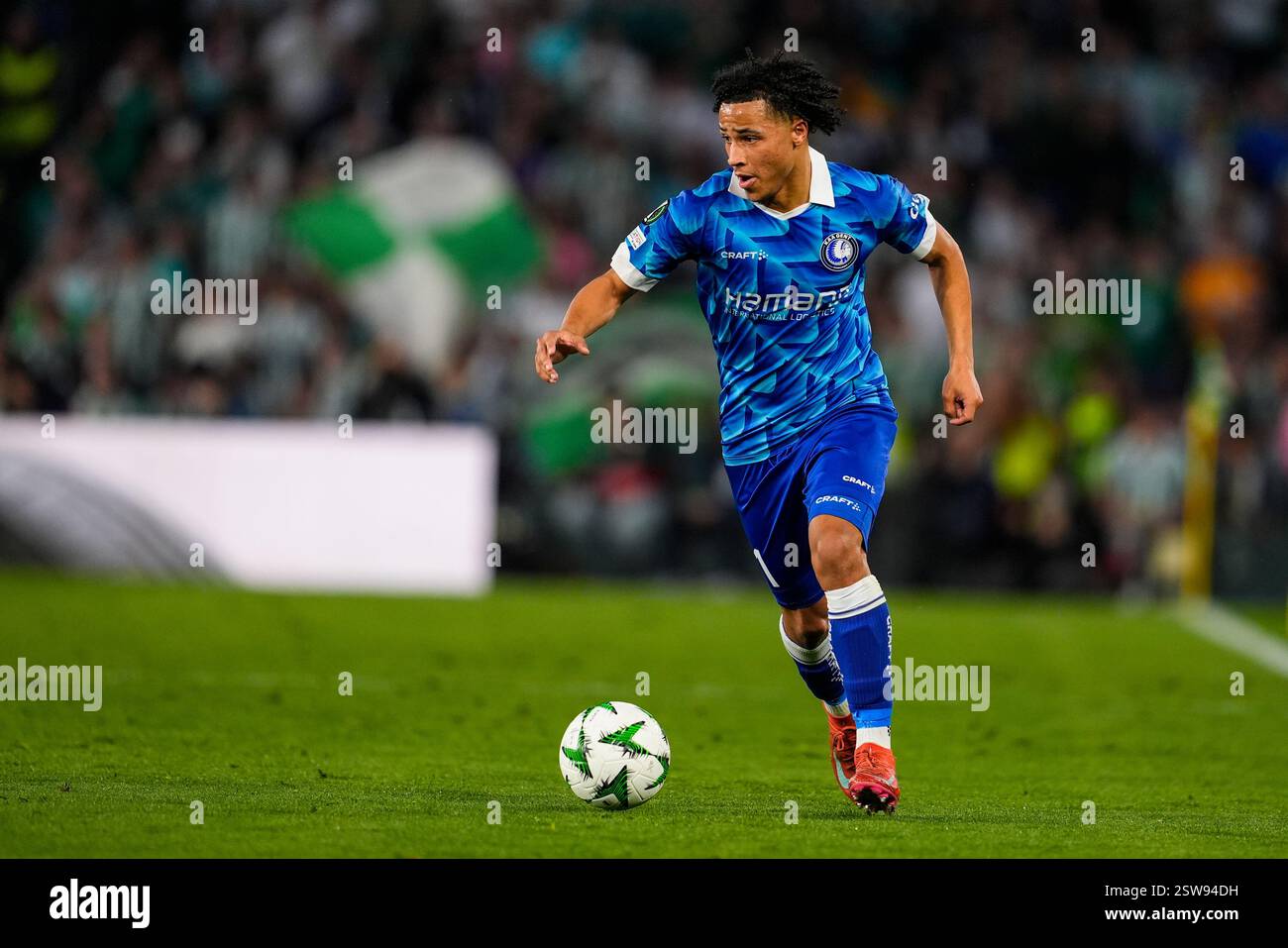 Franck Surdez of KAA Gent in action during the UEFA Europa Conference ...