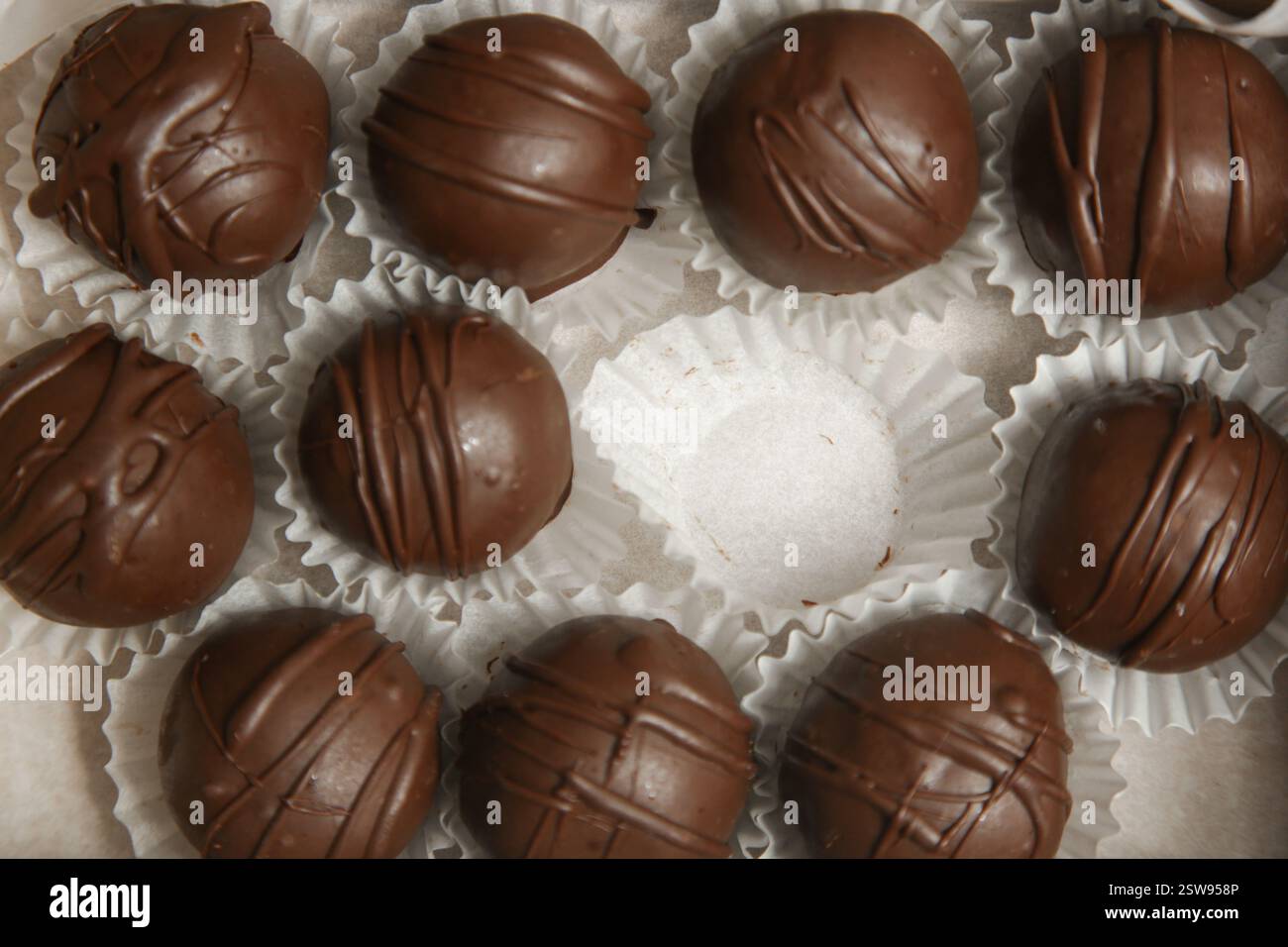 Classic chocolate truffles coated in dark chocolate Classic chocolate ...