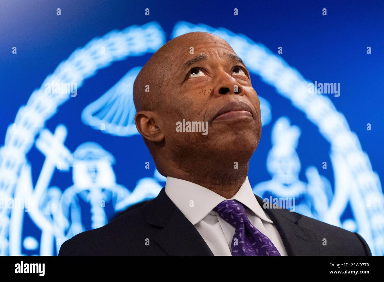 New York City Mayor Eric Adams attends an event at the NYPD's 40th ...