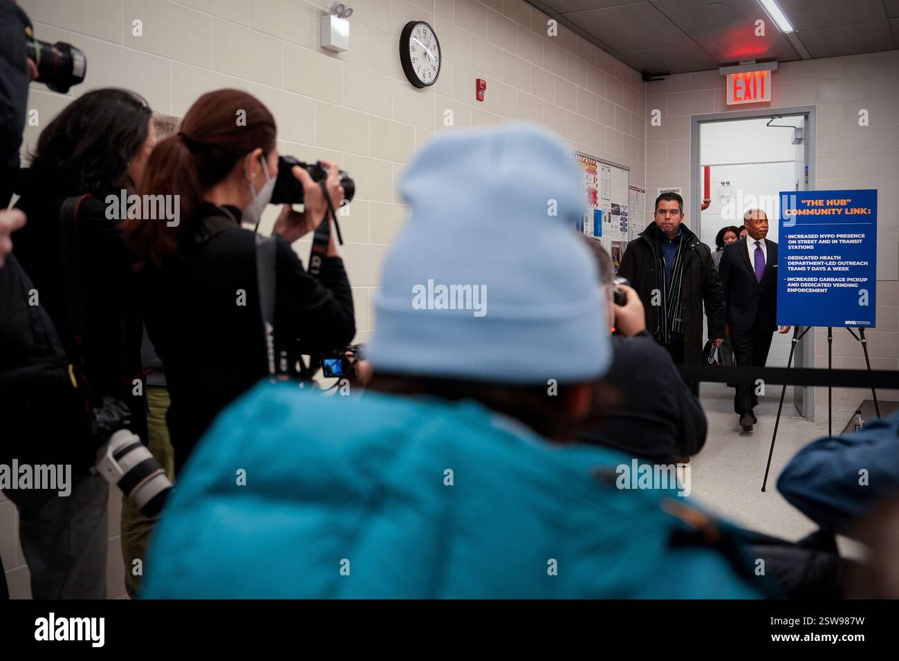 New York City Mayor Eric Adams arrives to an event at the NYPD's 40th ...