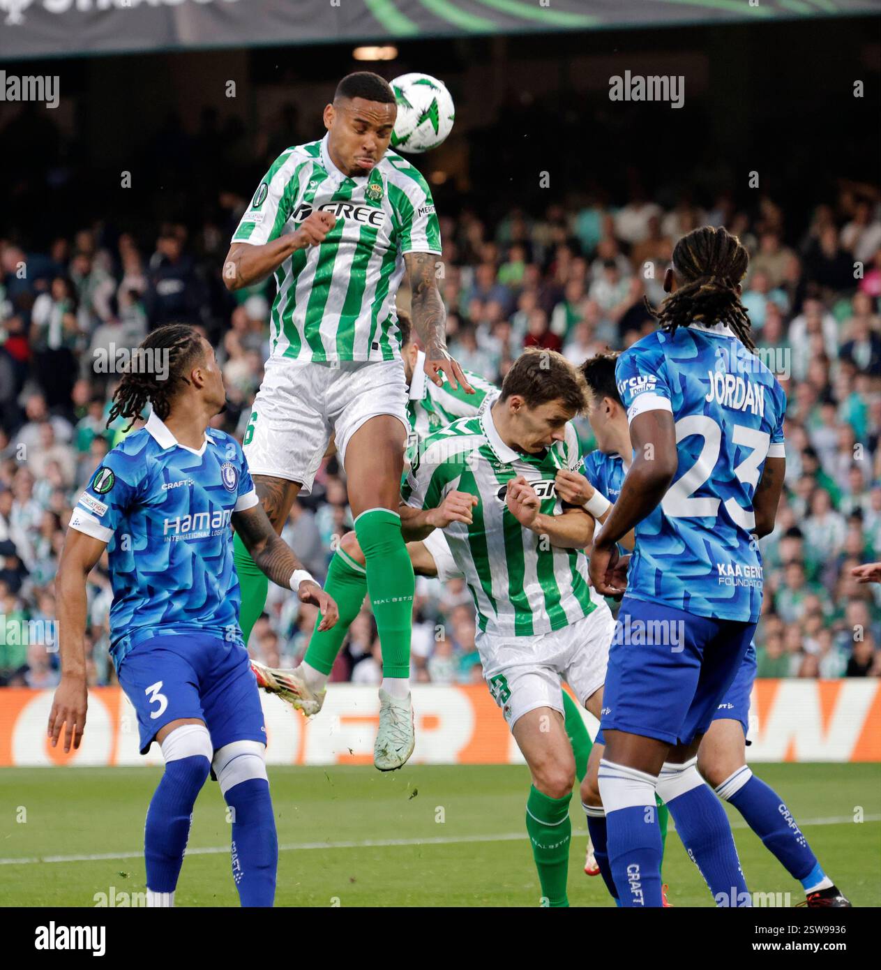 UEFA Conference League soccer match Betis vs Gent at Berito Villamarin ...
