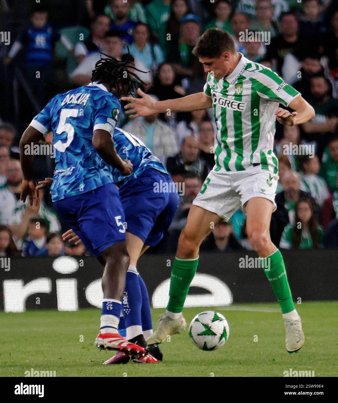 UEFA Conference League soccer match Betis vs Gent at Berito Villamarin ...