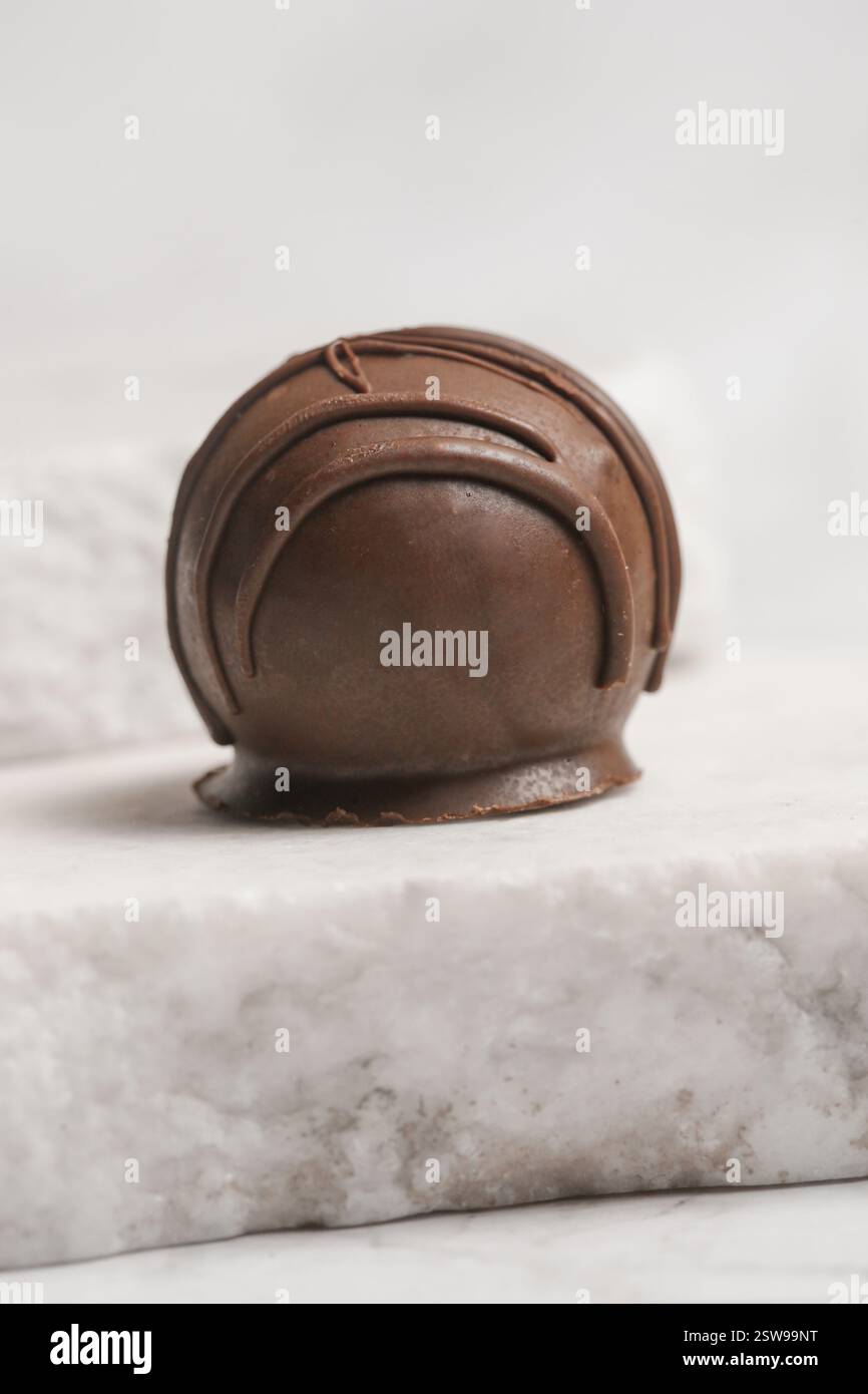 Classic chocolate truffles coated in dark chocolate Classic chocolate ...