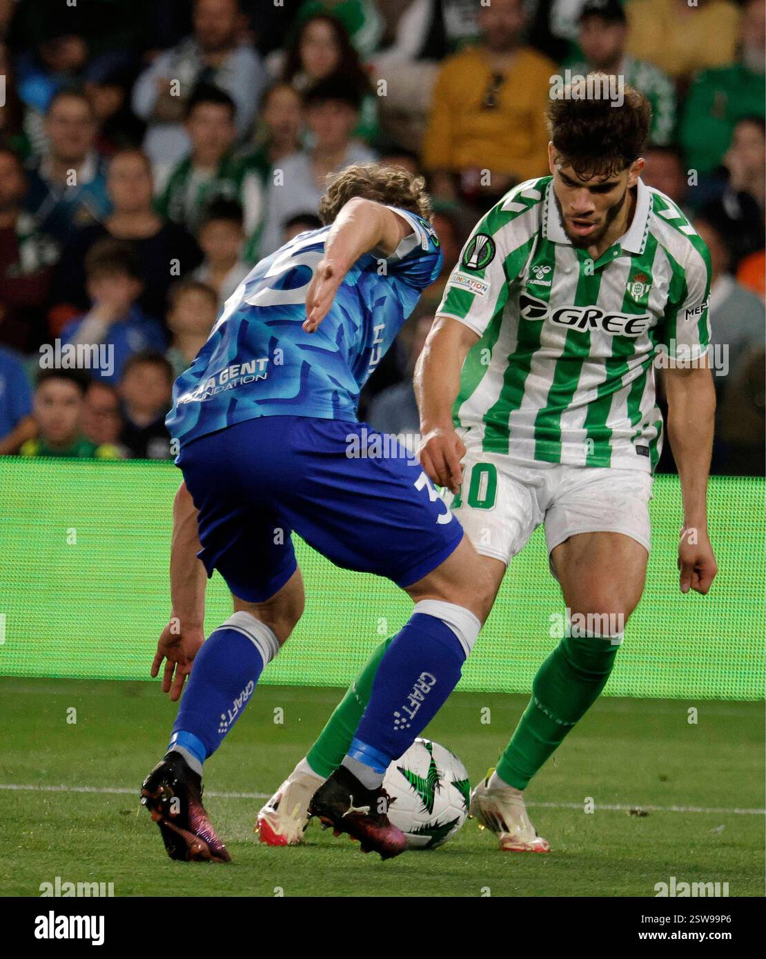 UEFA Conference League soccer match Betis vs Gent at Berito Villamarin ...
