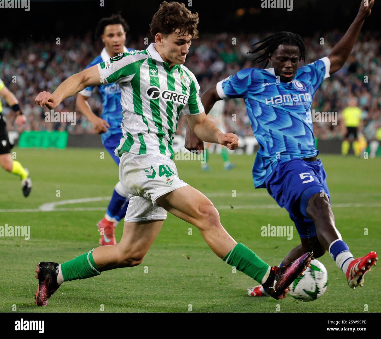 UEFA Conference League soccer match Betis vs Gent at Berito Villamarin ...
