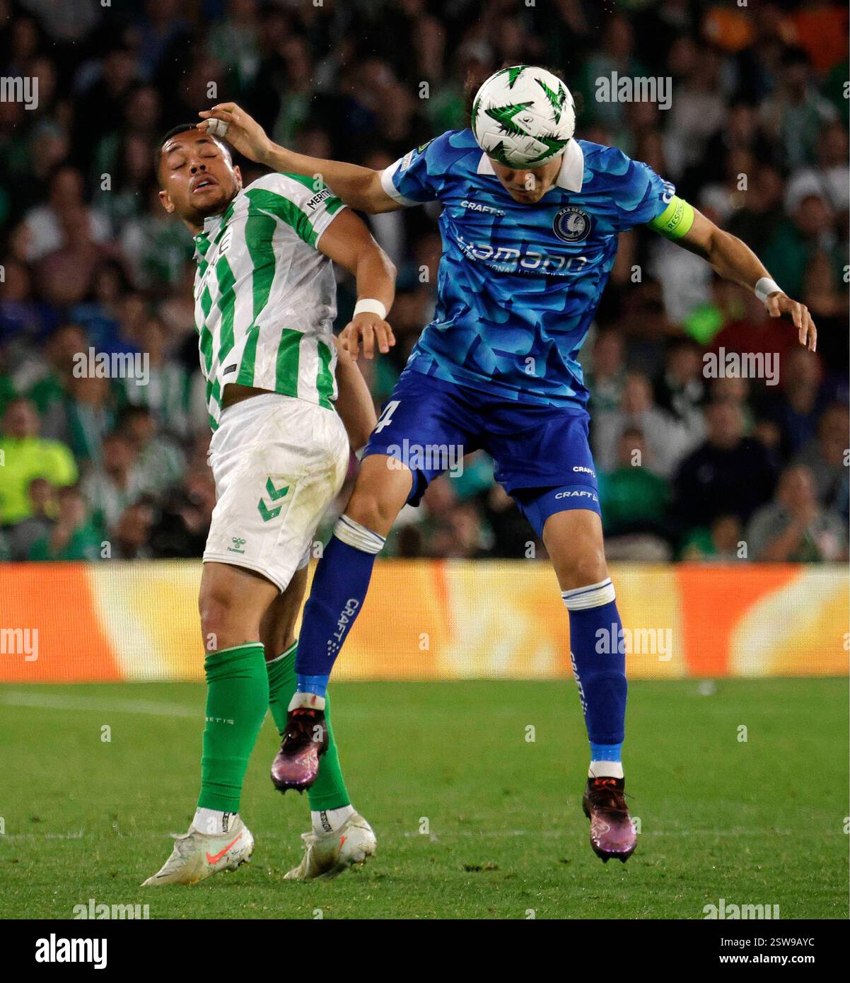 UEFA Conference League soccer match Betis vs Gent at Berito Villamarin ...