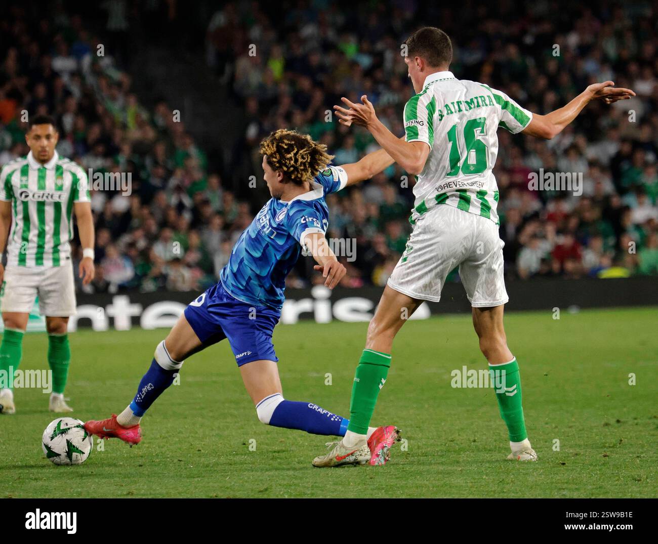 UEFA Conference League soccer match Betis vs Gent at Berito Villamarin ...