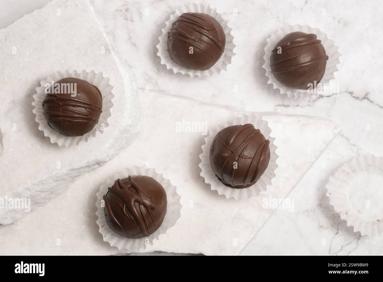 Classic chocolate truffles coated in dark chocolate Classic chocolate ...