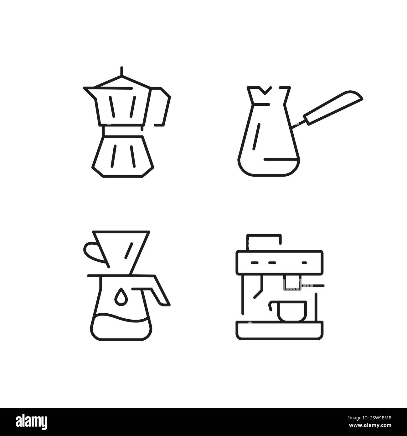 Specialty coffee icons hi-res stock photography and images - Alamy