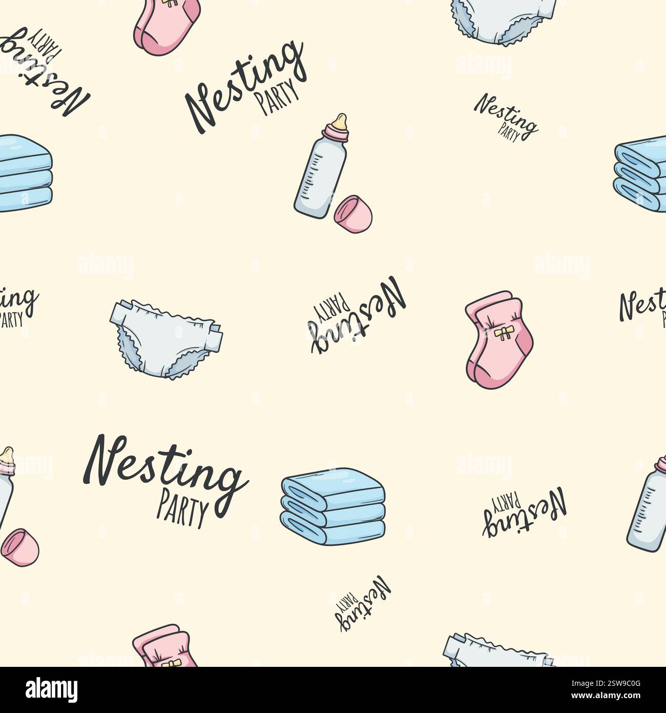 Diapers packaging Stock Vector Images - Alamy