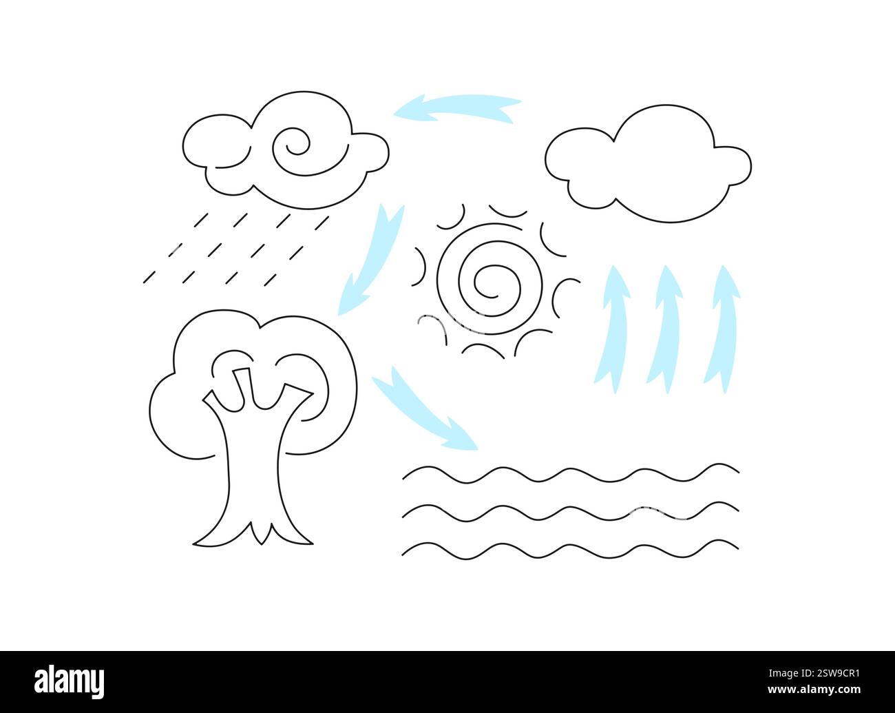 Ecosystem processes Cut Out Stock Images & Pictures - Alamy