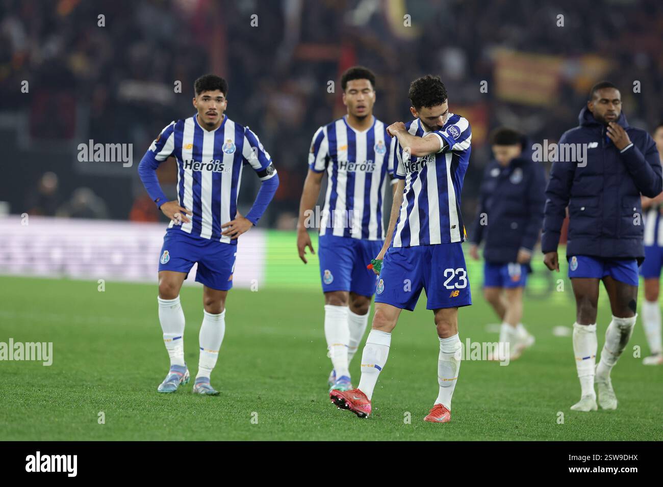 Porto FC looks dejected during UEFA Europa League Knockout Phase ...