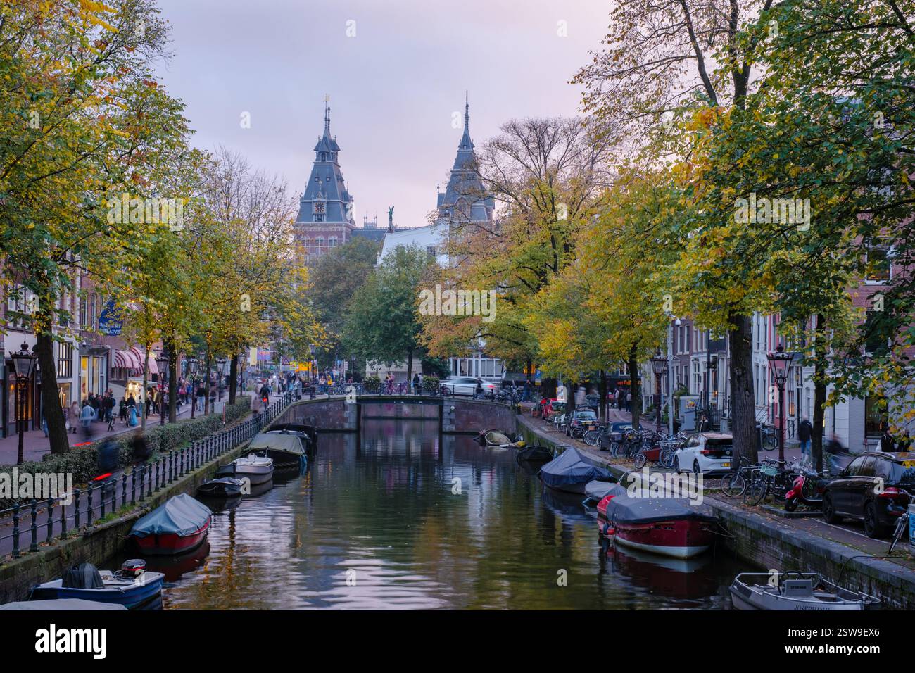 Amsterdam 23 October 2024, Along serene waterways, vibrant autumn ...