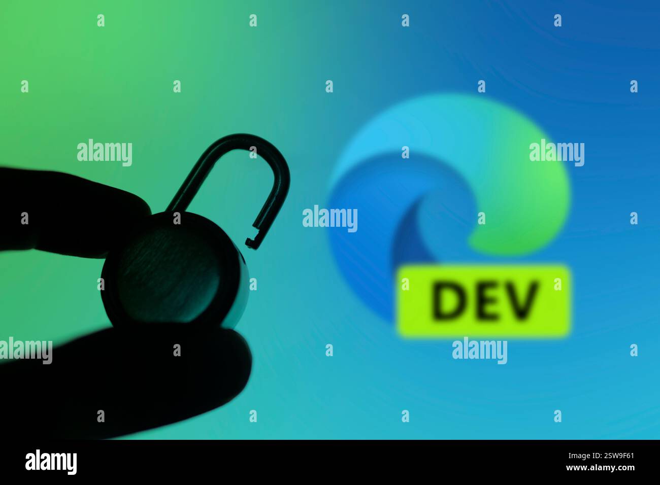 Dhaka, Bangladesh- 02 Nov 2024: A hand holds an unlocked padlock in ...