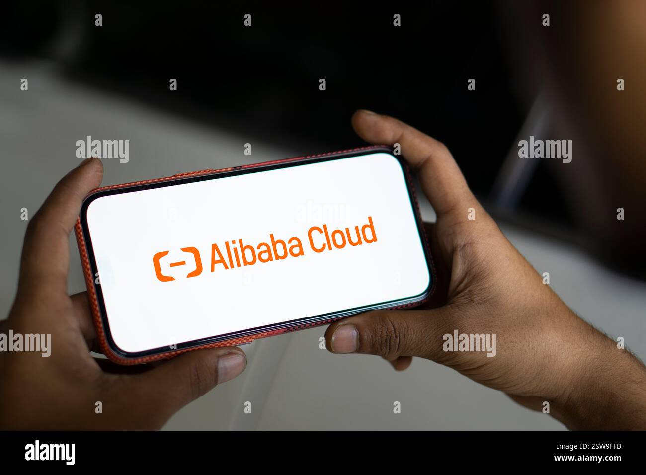 Dhaka, Bangladesh- 02 Nov 2024: Alibaba Cloud logo is displayed on ...