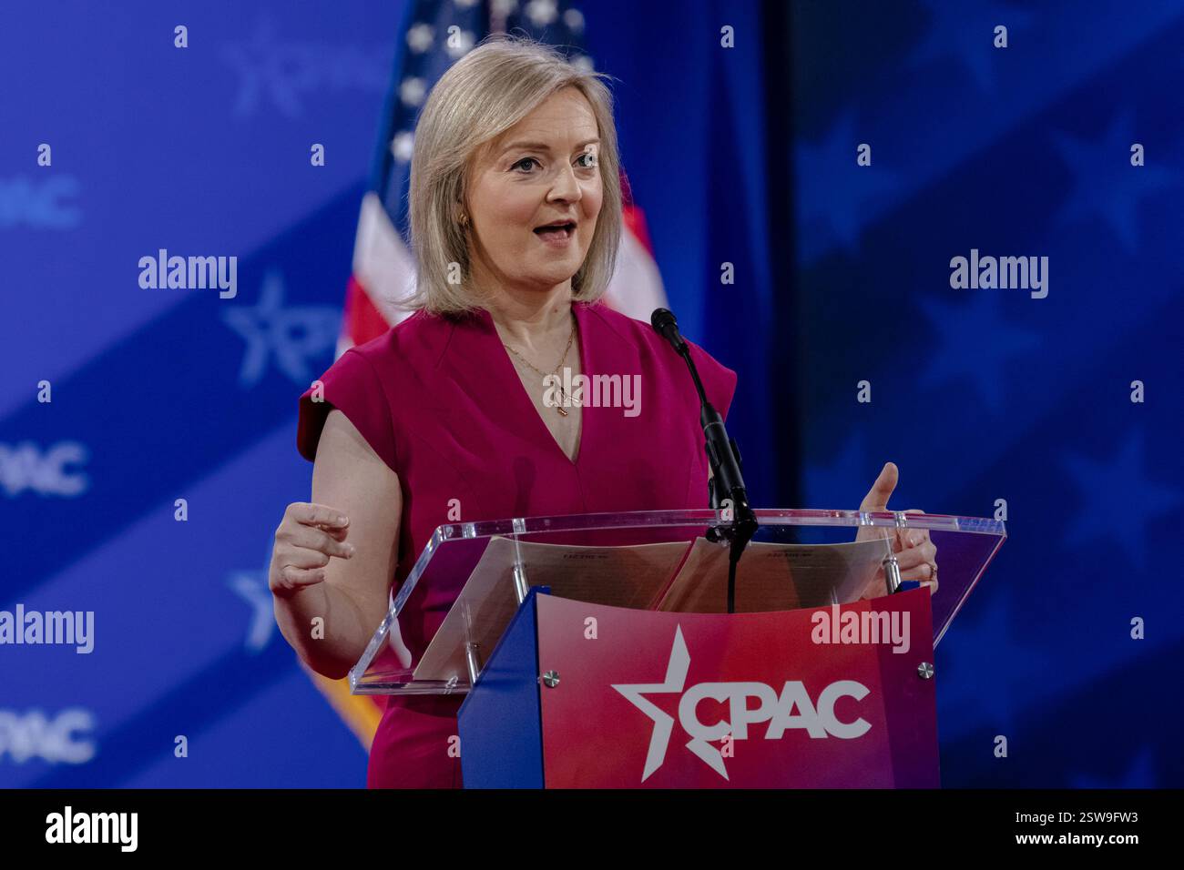 Washington Dc, USA. 20th Jan, 2025. Former British Prime Minister, Liz ...