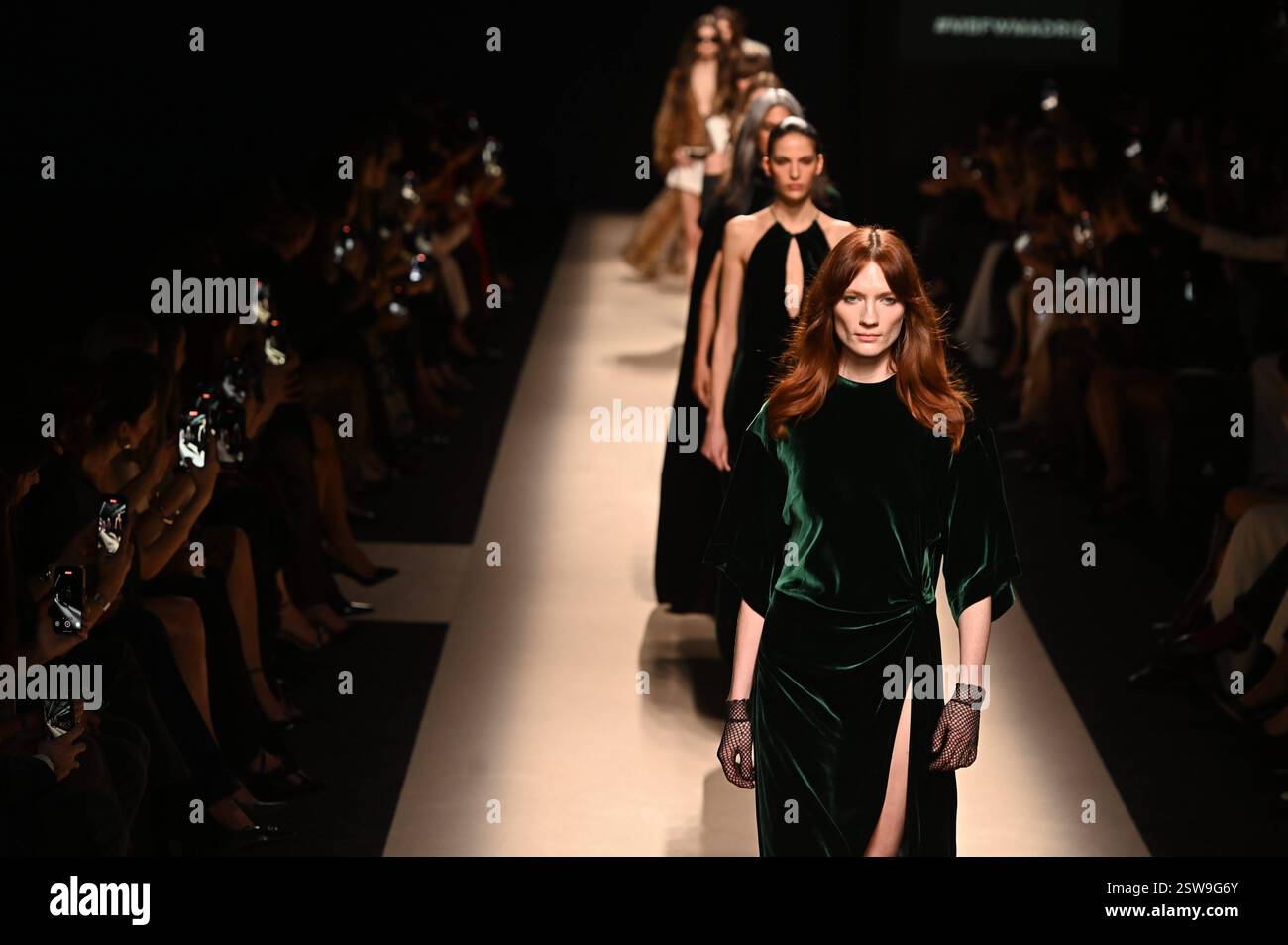 A model wears at collection runway a creation from “ Alex Riviere ...