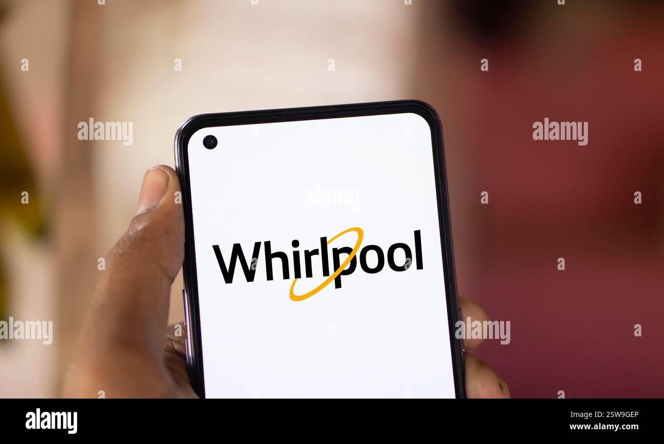 Dhaka, Bangladesh- 02 Nov 2024: Whirlpool logo is displayed on smartphone Stock Photo - Alamy
