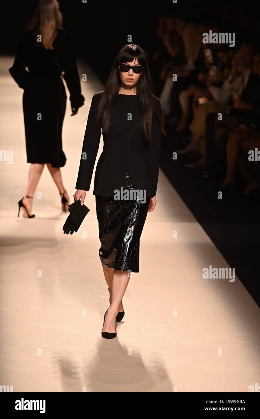 A model wears at collection runway a creation from “ Alex Riviere ...