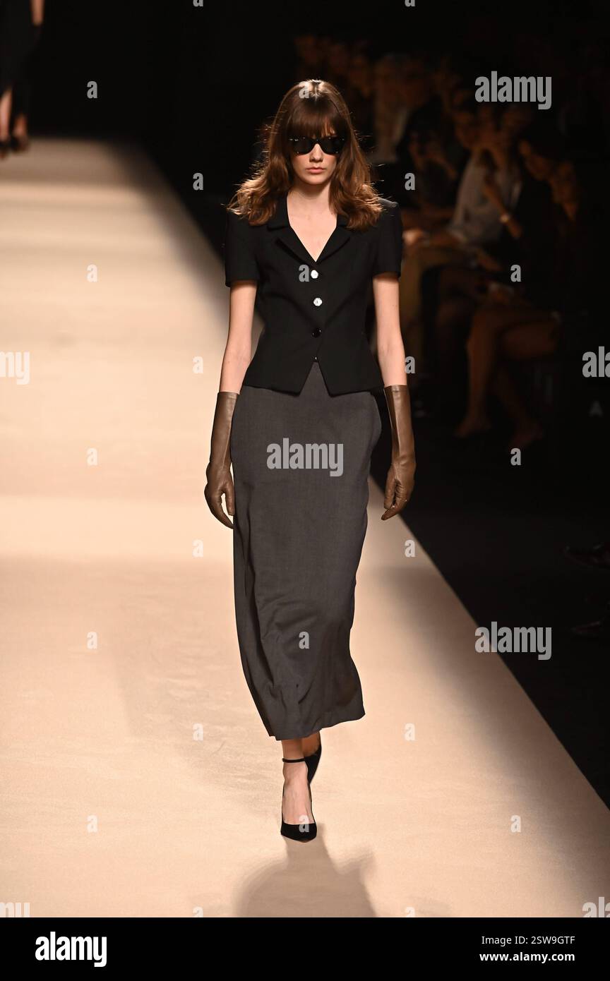 A model wears at collection runway a creation from “ Alex Riviere ...