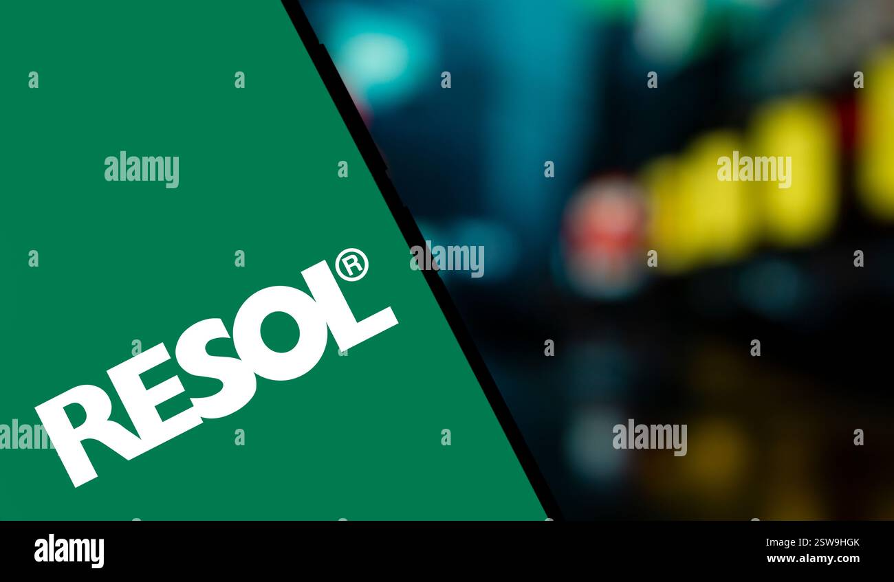 Dhaka, Bangladesh- 03 Nov 2024: Resol logo is displayed on smartphone ...