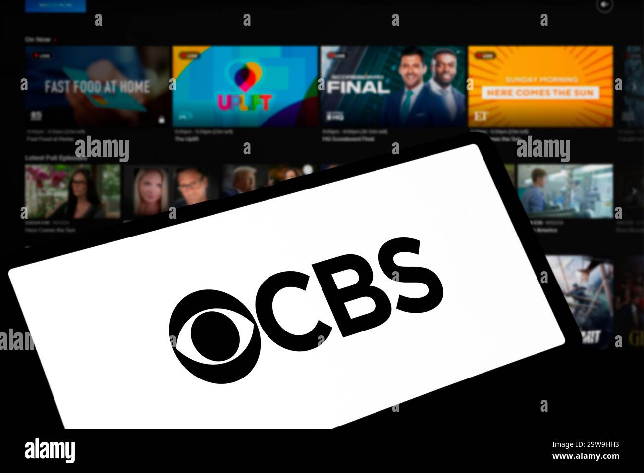 Dhaka, Bangladesh- 03 Nov 2024: CBS logo is displayed on smartphone ...