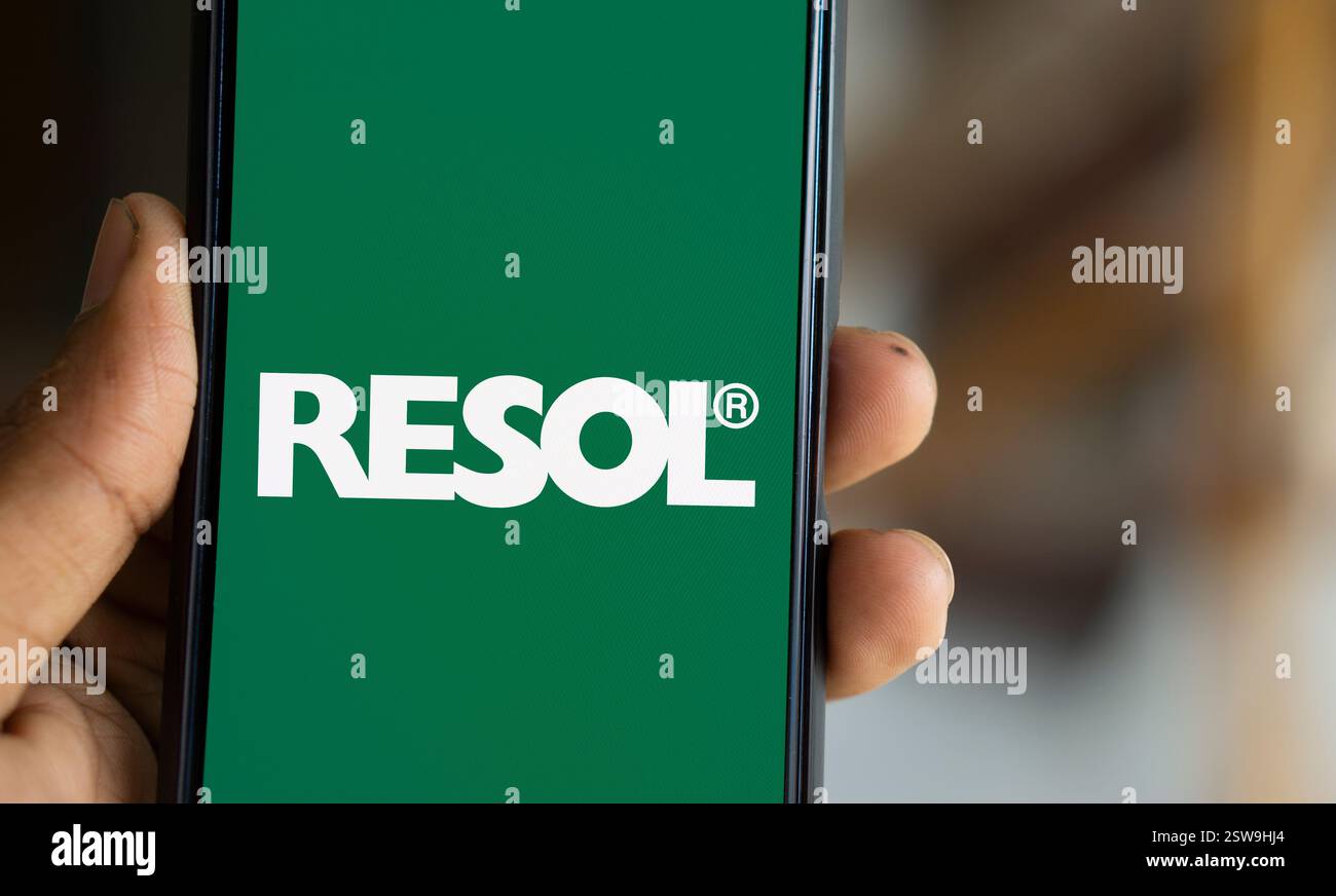 Dhaka, Bangladesh- 03 Nov 2024: Resol logo is displayed on smartphone ...