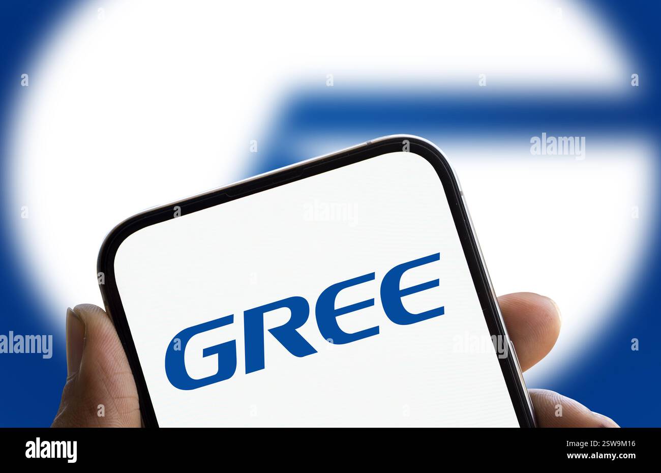 Dhaka, Bangladesh- 04 Nov 2024: Gree logo is displayed on smartphone ...
