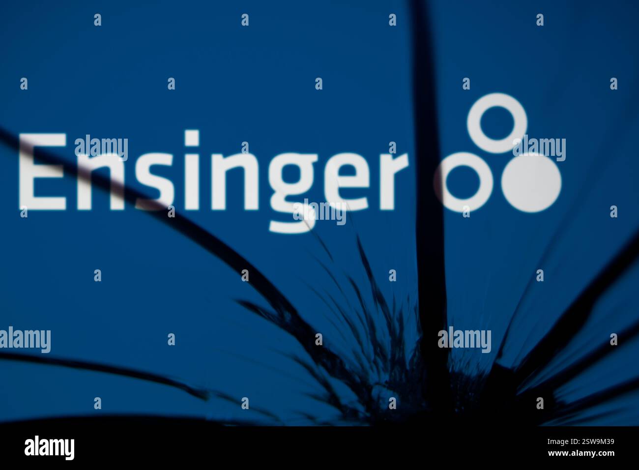 Dhaka, Bangladesh- 03 Nov 2024: Ensinger logo is visible on the broken ...