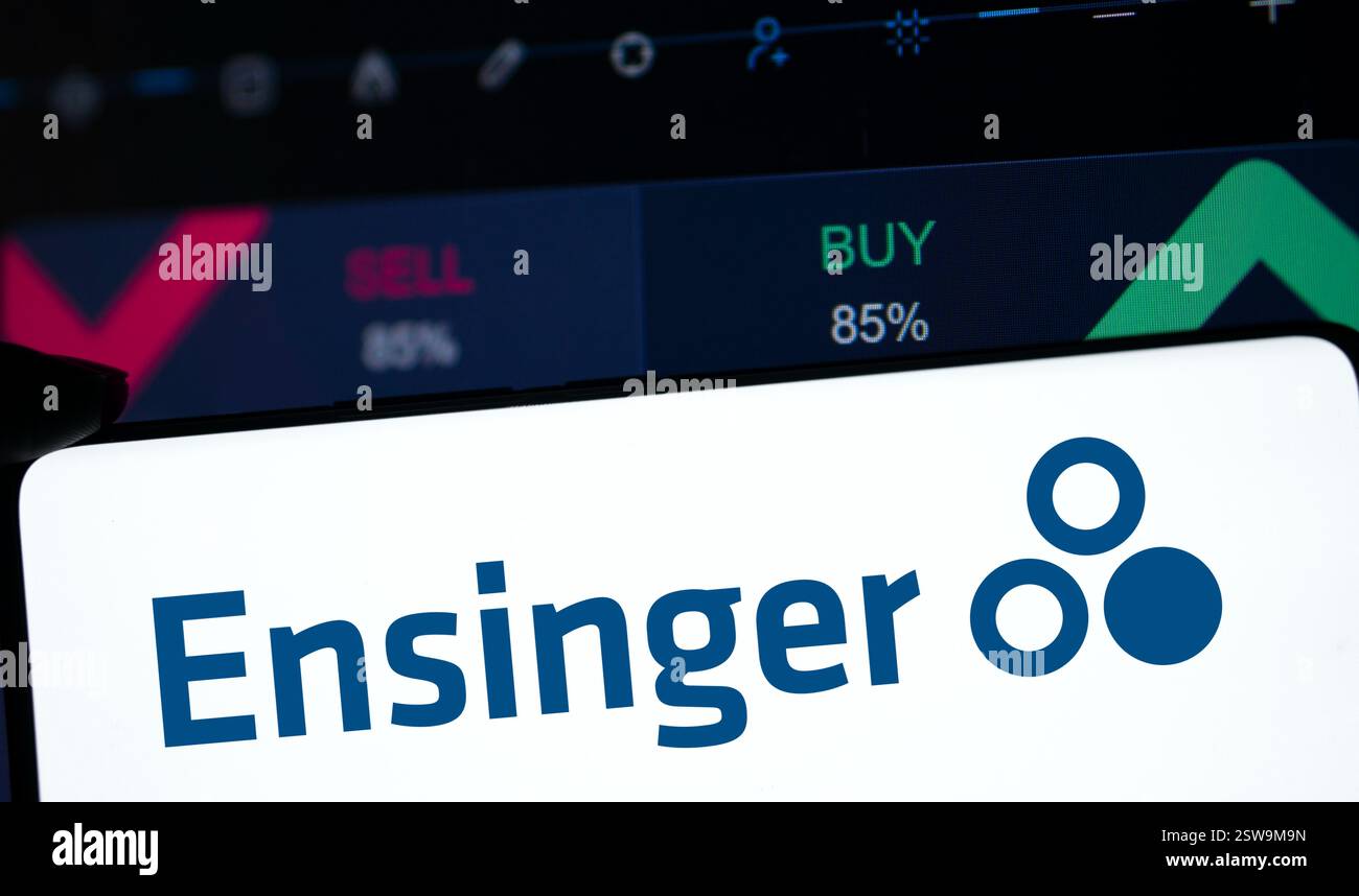 Dhaka, Bangladesh- 03 Nov 2024: Ensinger logo is displayed on ...