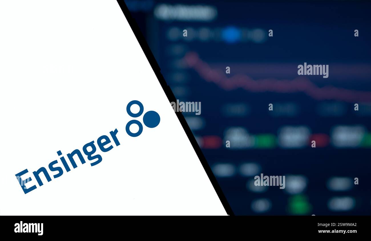 Dhaka, Bangladesh- 03 Nov 2024: Ensinger logo is displayed on ...